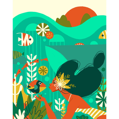 LANIKAI DIVER / Punky Aloha（パンキーアロハ）のMatted Prints通販 | GREENROOM GALLERY